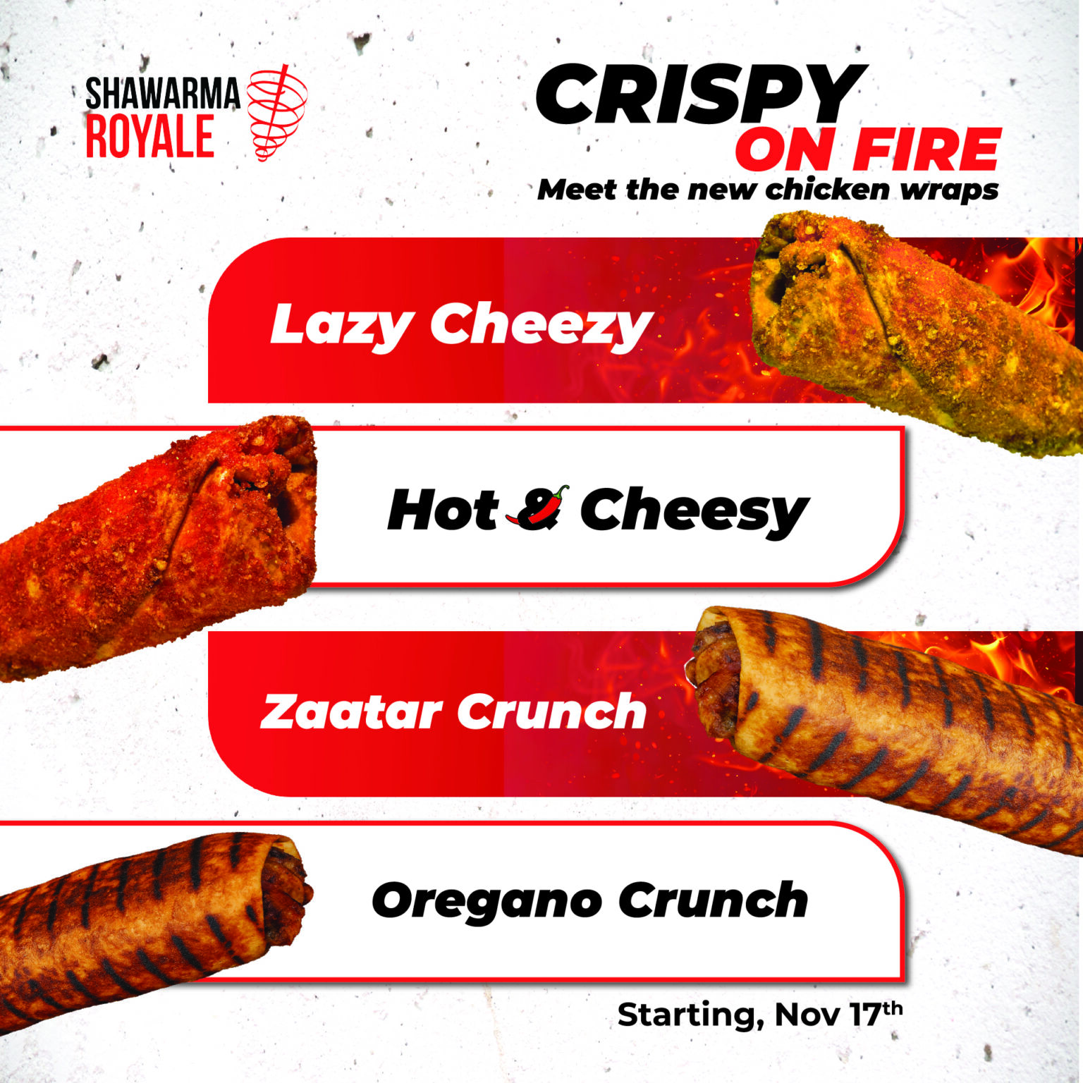 Shawarma Royale Drops 4 New Viral Crispy Wraps — And They’re Only $9.99 ...